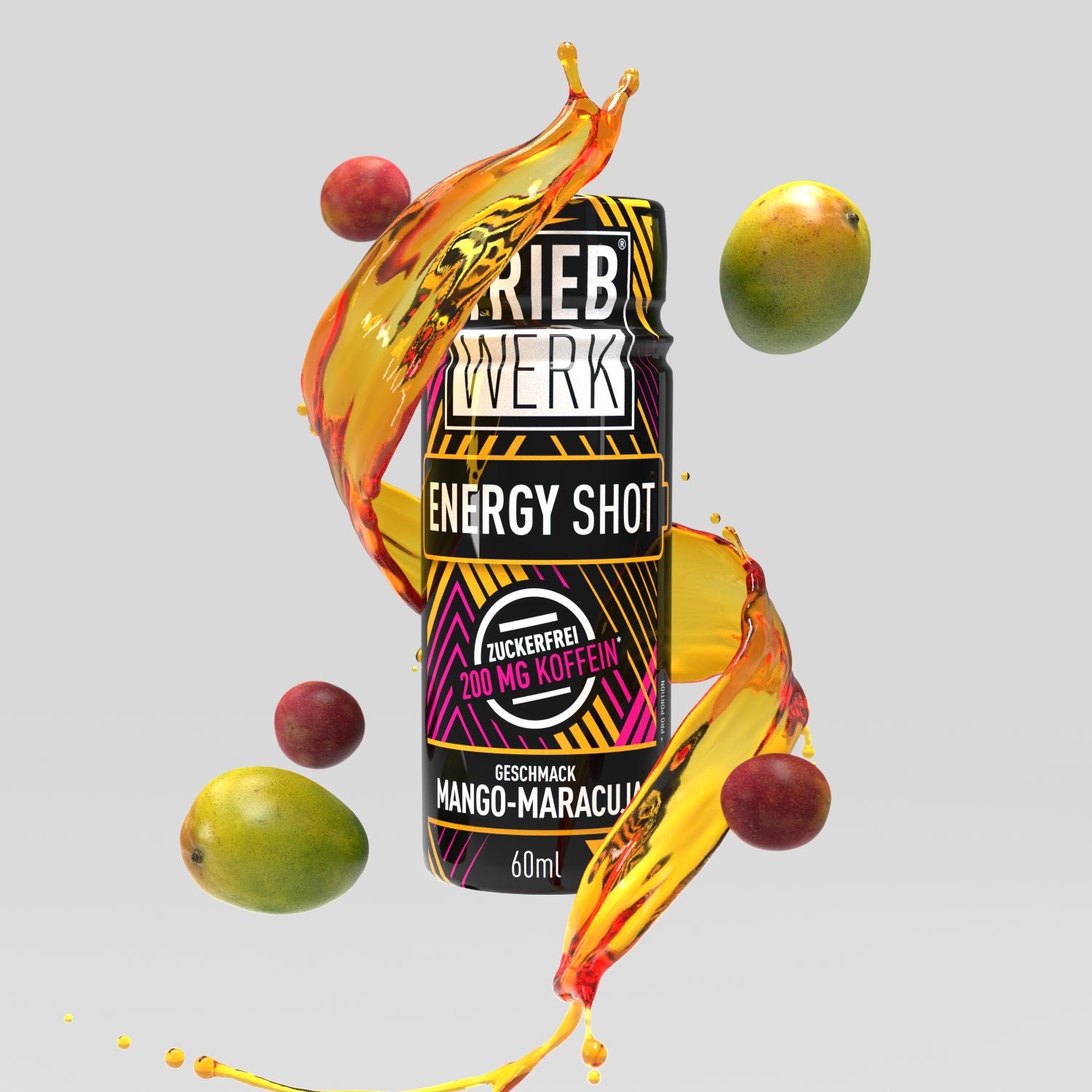 Energy Shot (60ml) | mit 200mg Koffein| zuckerfrei | mit Vitaminen